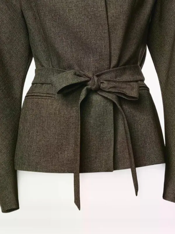 Andamane Margaux Belted Puff-sleeve Jacket