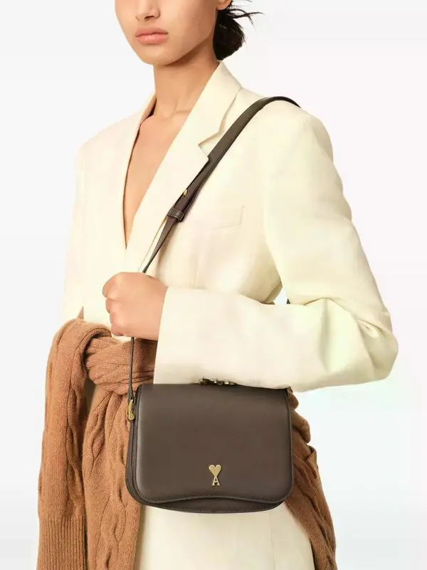 AMI Paris Cowhide Leather Paris Paris Bag
