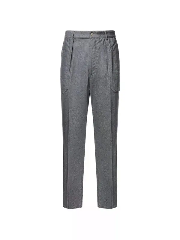 Eleventy Pleated Patch-pocket Jeans