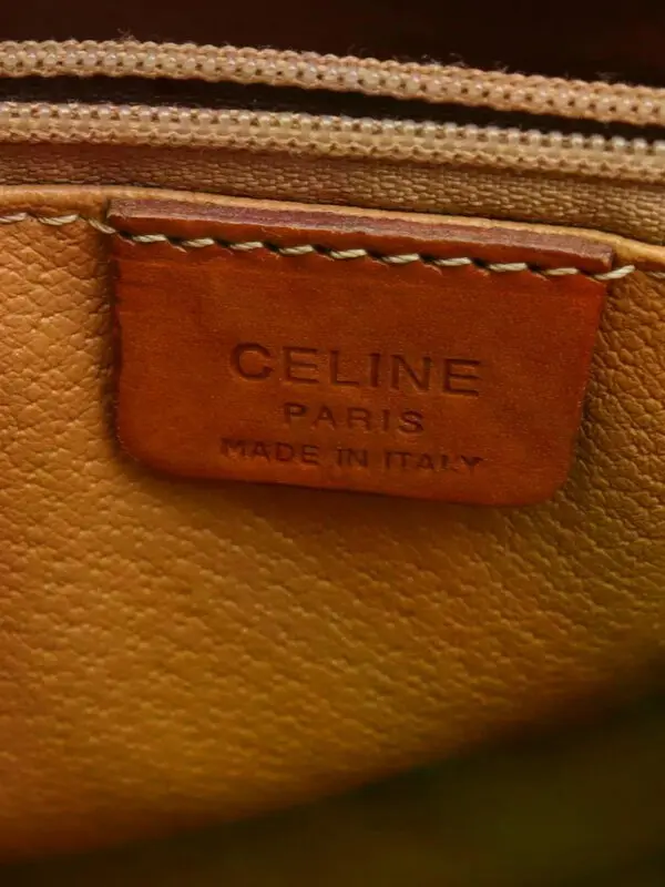 Celine 1990-2000 Macadam Coated Canvas Tote Bag