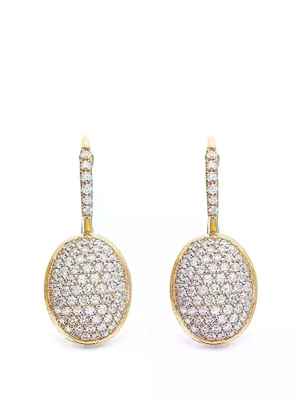 NANIS Medium Ciliegine Diamond Drop Earrings - Gold