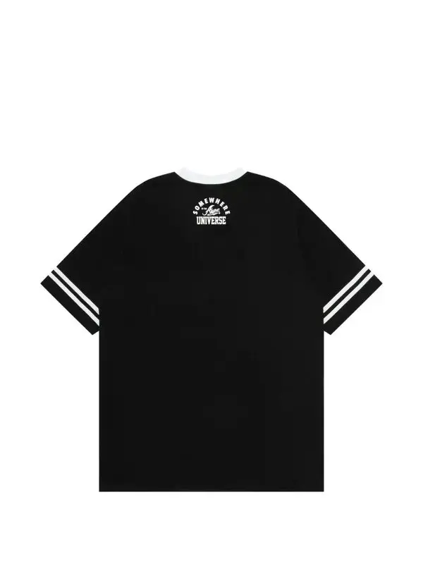 AAPE BY *A BATHING APE Moonface Mesh-panelled T-shirt Mini Dress