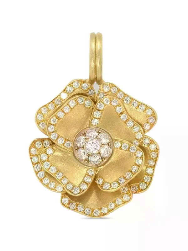 Irene Neuwirth Blossom Camelia Lucky Charm Diamond Pendant
