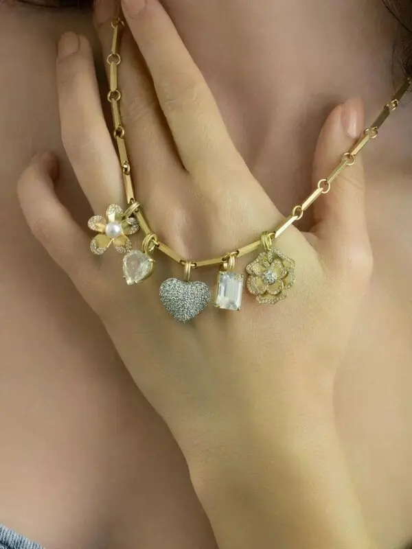 Irene Neuwirth Blossom Camelia Lucky Charm Diamond Pendant