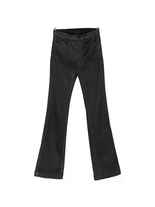 THOM KROM Coated Flared-leg Trousers