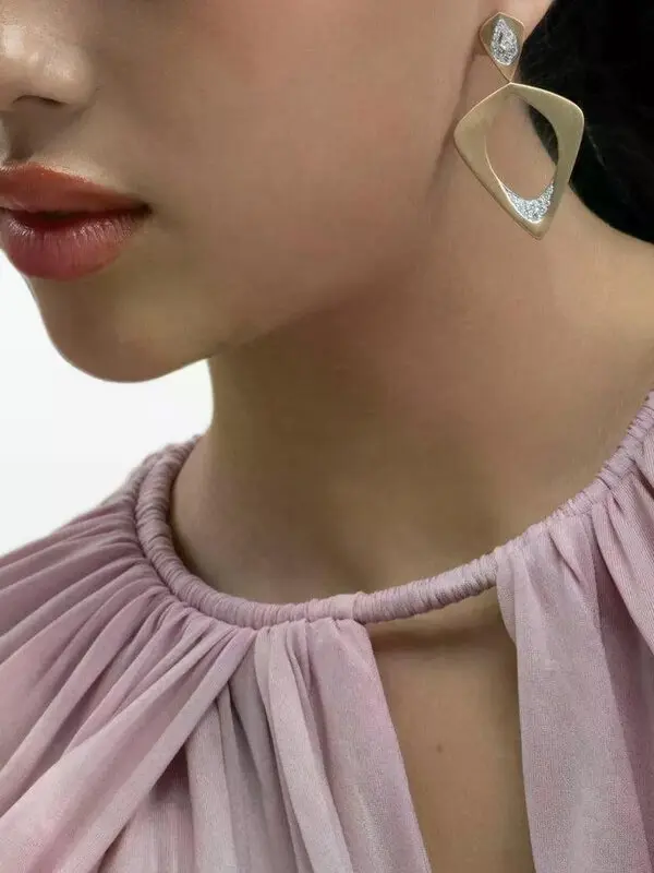 ARUNASHI Diamond Wicker Earrings