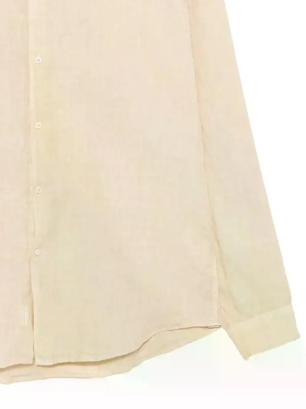 COSTUMEIN Band-collar Long-sleeve Shirt - Neutrals