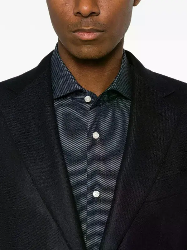 Caruso Single-breasted Notched-lapels Blazer
