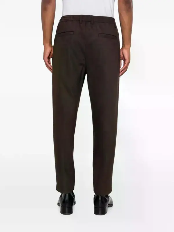 Eleventy Pleated Elasticated-waistband Trousers