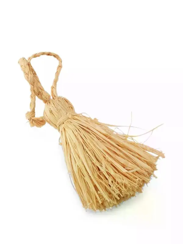 Stella McCartney 2020 Raffia Crocheted Basket Bucket Bag Satchel