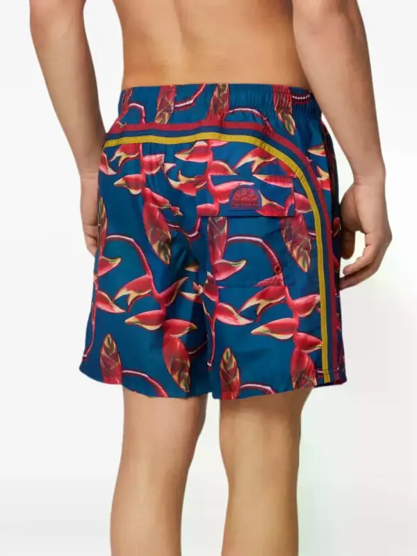 Sundek Floral-print Drawstring Swim Shorts