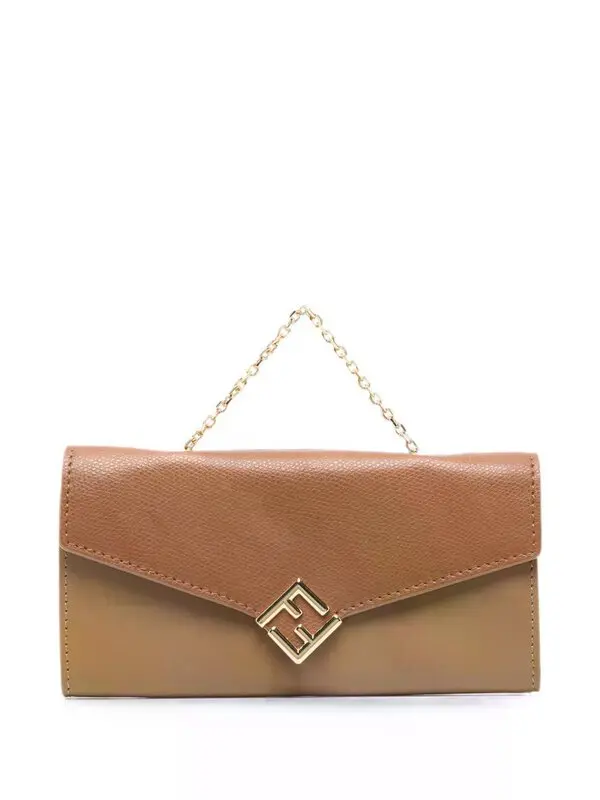 Fendi Diamonds Logo-plaque Chain-strap Wallet
