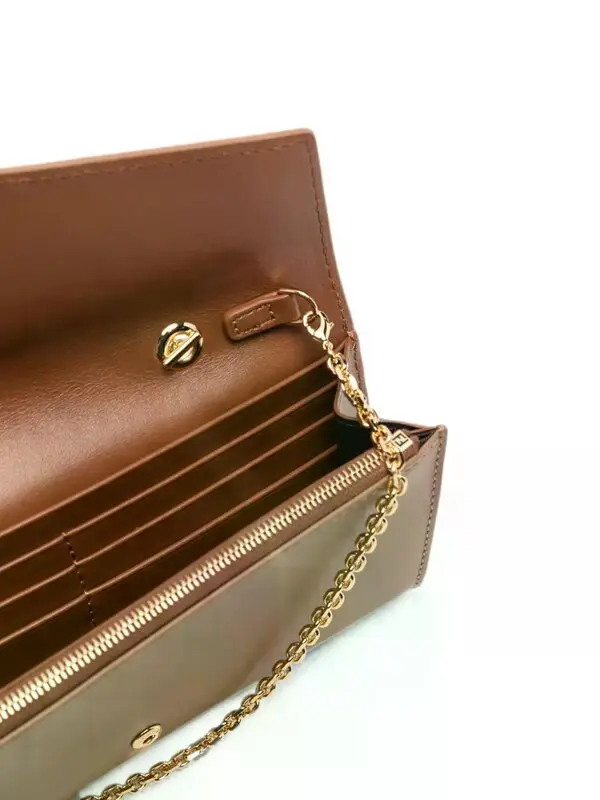 Fendi Diamonds Logo-plaque Chain-strap Wallet
