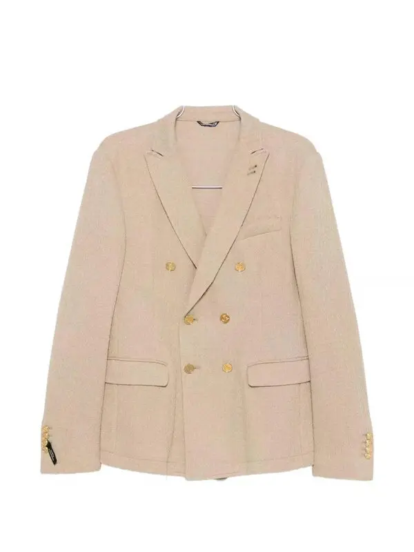 DANIELE ALESSANDRINI Double-breasted Peak-lapel Jacket