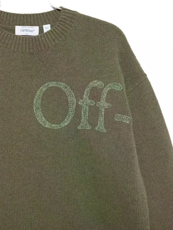 Off-White Logo-embroidered Sweater