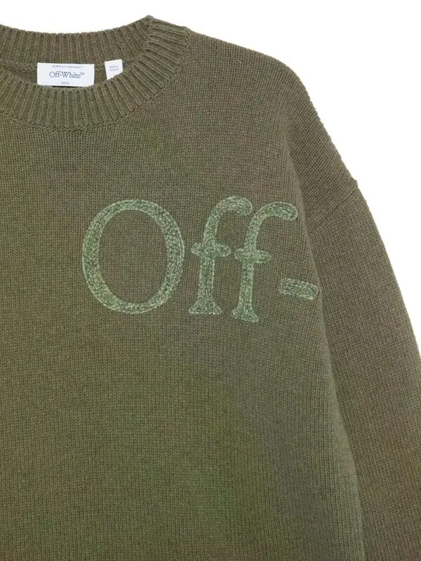 Off-White Logo Embroidered Sweater