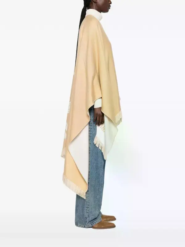 Burberry Equestrian Knight Fringed Cape