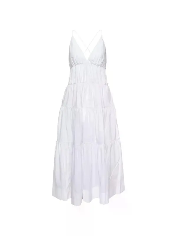 CLUB21 Cut-out Tiered Midi Dress