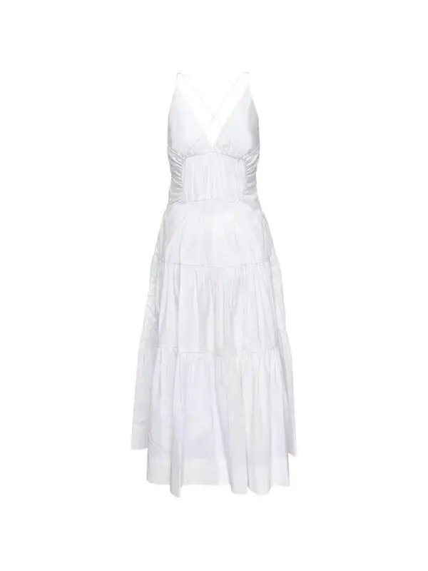 CLUB21 Cut-out Tiered Midi Dress
