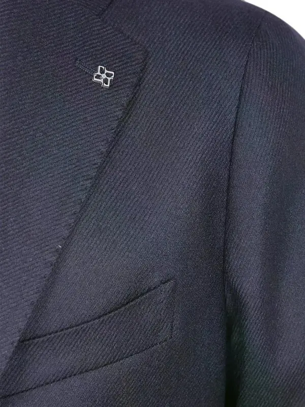 Tagliatore Logo-pin Single-breasted Blazer