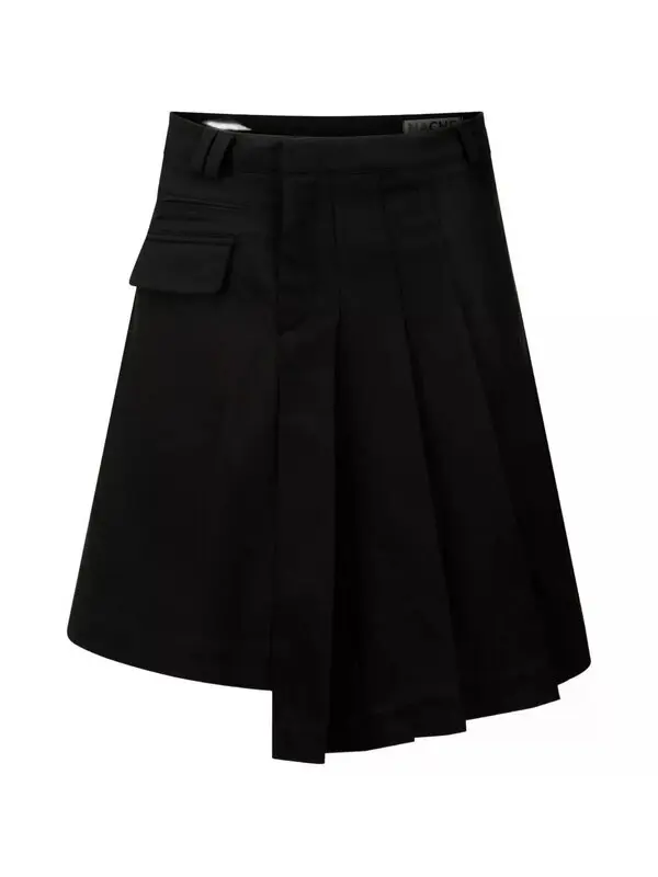 NACHE Asymmetric-pleated Mini Skirt