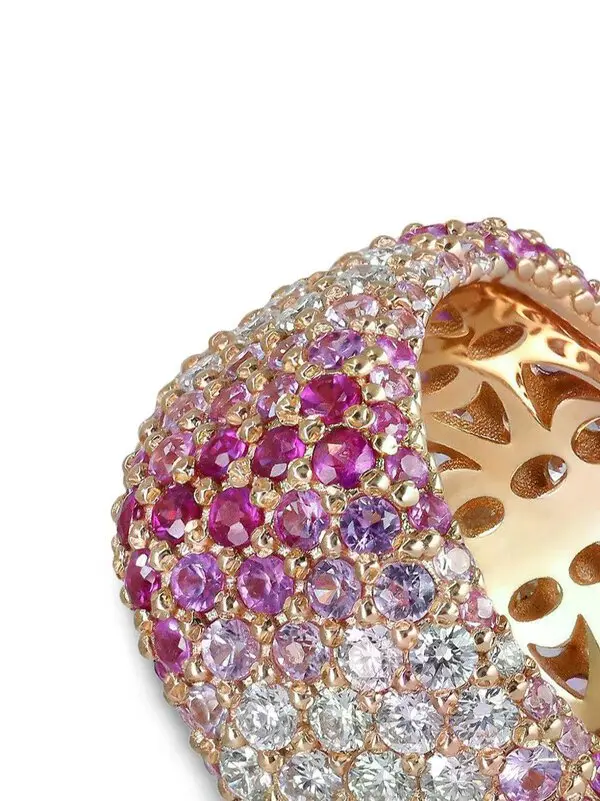 FULLORD Starghost Diamond And Sapphire Ring - Pink