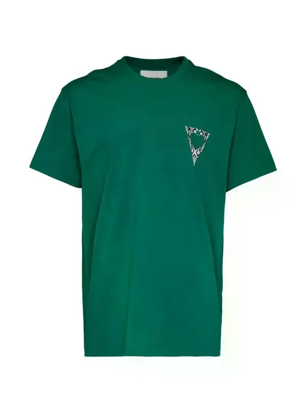 BLACKJACK Snake-print-patch T-shirt