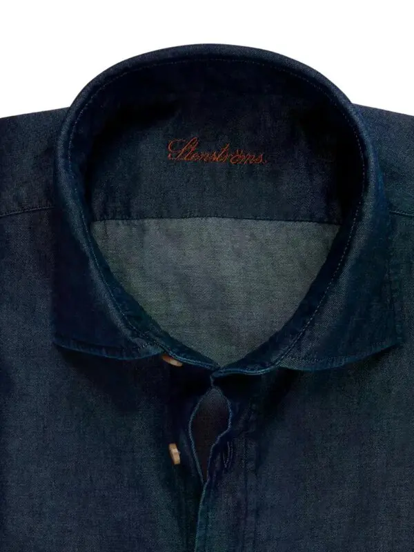 STENSTROMS Cutaway-collar Denim Shirt