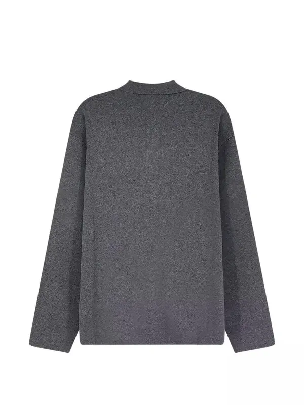 HEVO Button-fastening Long-sleeve Polo
