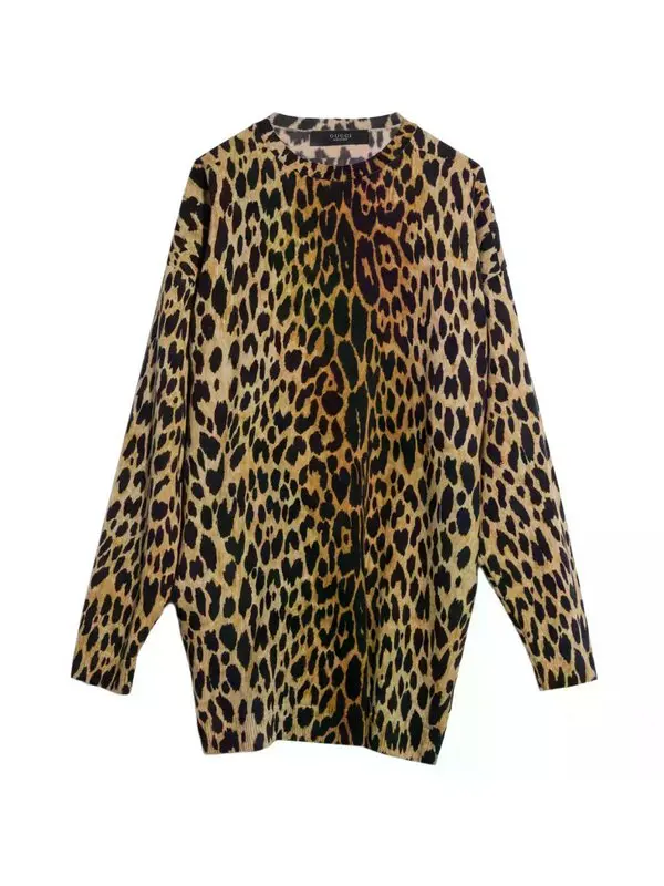 Gucci Printed Knit Cashmere Dress