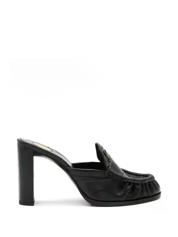 Saint Laurent Le Loafer Monogram Block-heel Loafers