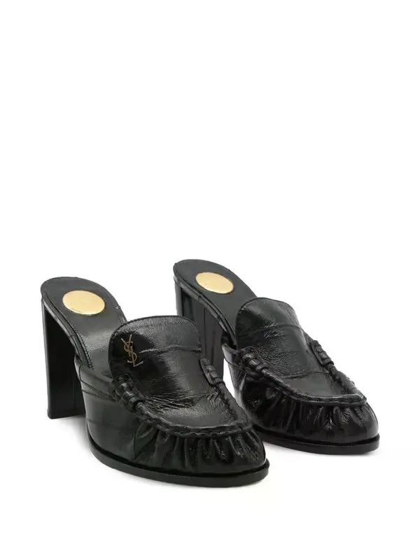 Saint Laurent Le Loafer Monogram Block-heel Loafers