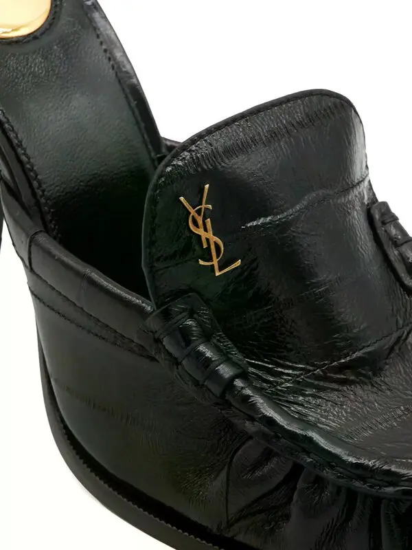 Saint Laurent Le Loafer Monogram Block-heel Loafers