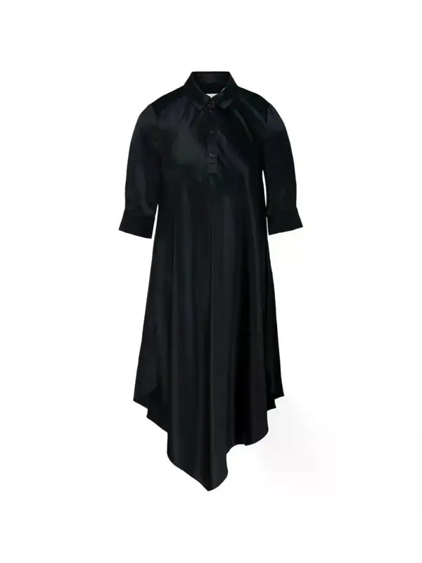 CLUB21 Asymmetric Satin Midi Dress