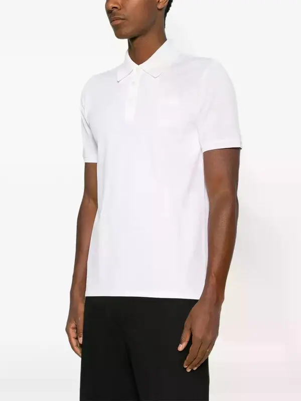 Givenchy Polo In Cotton With Paris Gros Grain