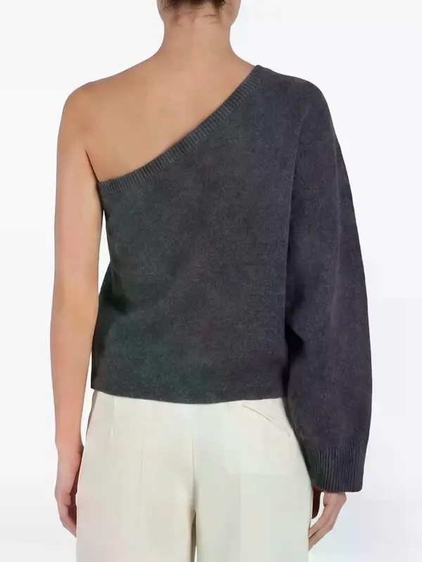 Federica Tosi One-shoulder Scarf-detail Sweater