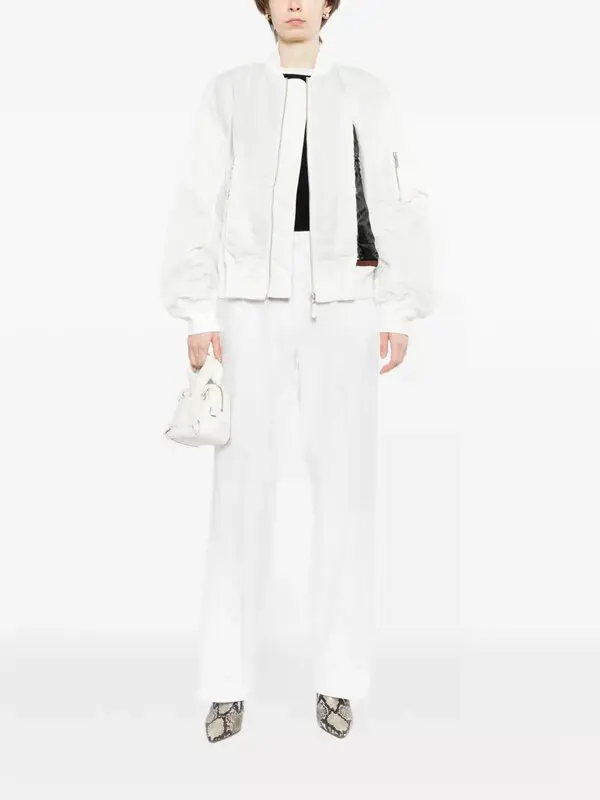 Undercover Zip-up Bomber Jacket With Stand Collar