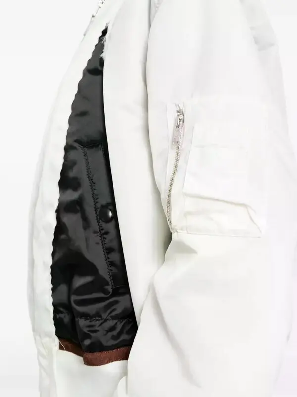 Undercover Zip-up Bomber Jacket With Stand Collar