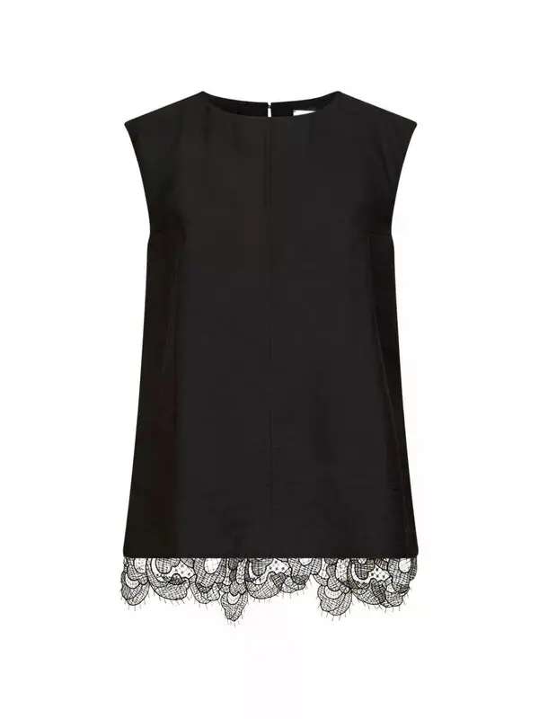 Studio Nicholson Scalloped Lace-insert Blouse