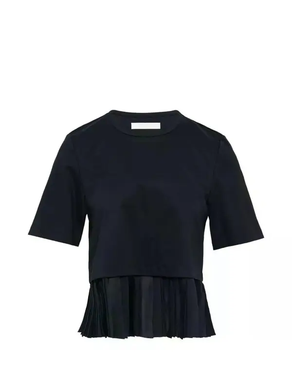 CLUB21 Pleated-hem T-shirt