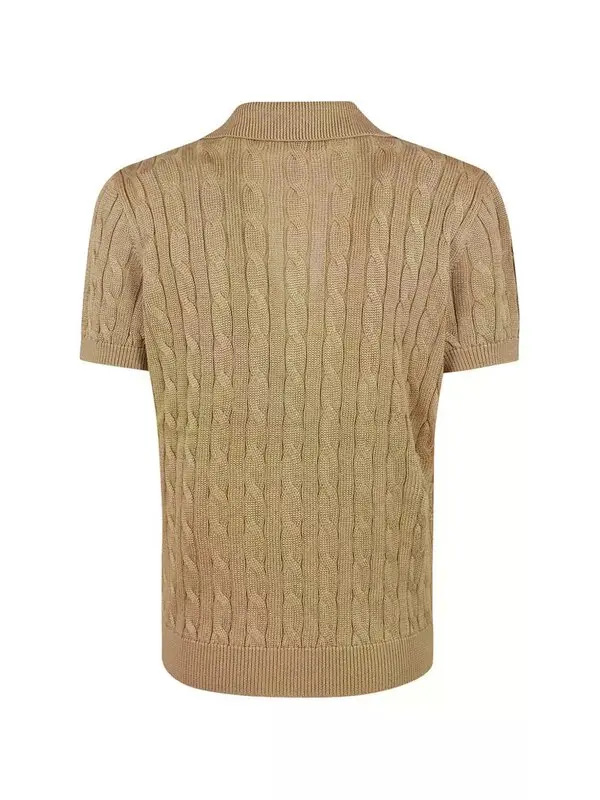 Ralph Lauren Cable-knit Short-sleeve T-shirt