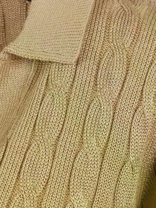 Ralph Lauren Cable-knit Short-sleeve T-shirt