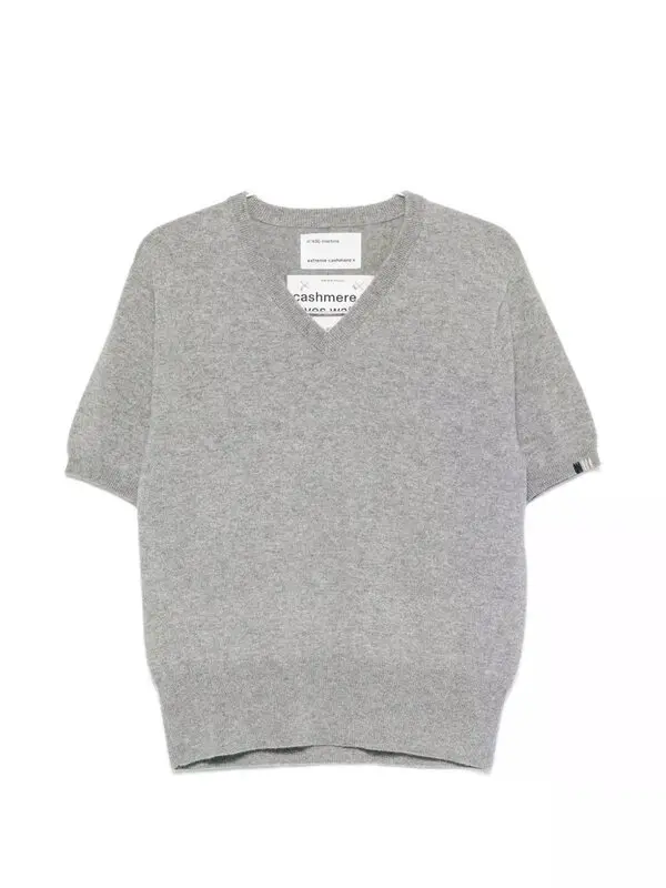 Extreme Cashmere Martina V-neck Short-sleeve Sweater