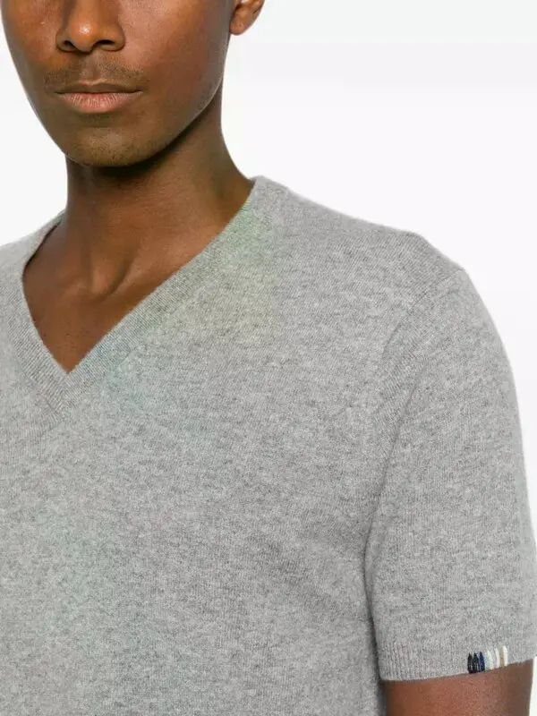 Extreme Cashmere Martina V-neck Short-sleeve Sweater