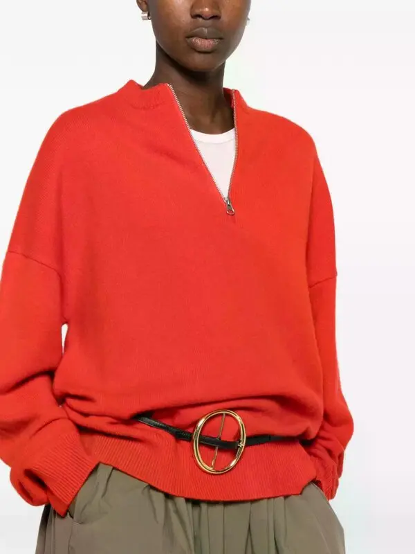 Extreme Cashmere Like Quarter-zip Sweater