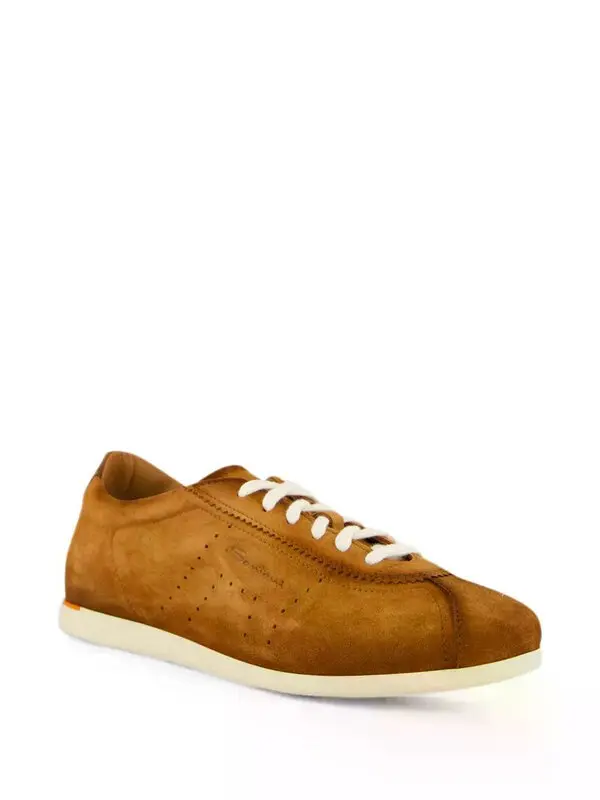 Santoni Suede Low-top Sneakers