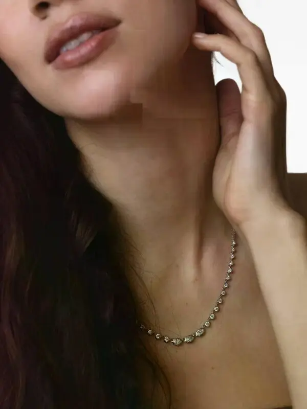 JADE TRAU Maverick Marquise And Round Diamond Necklace