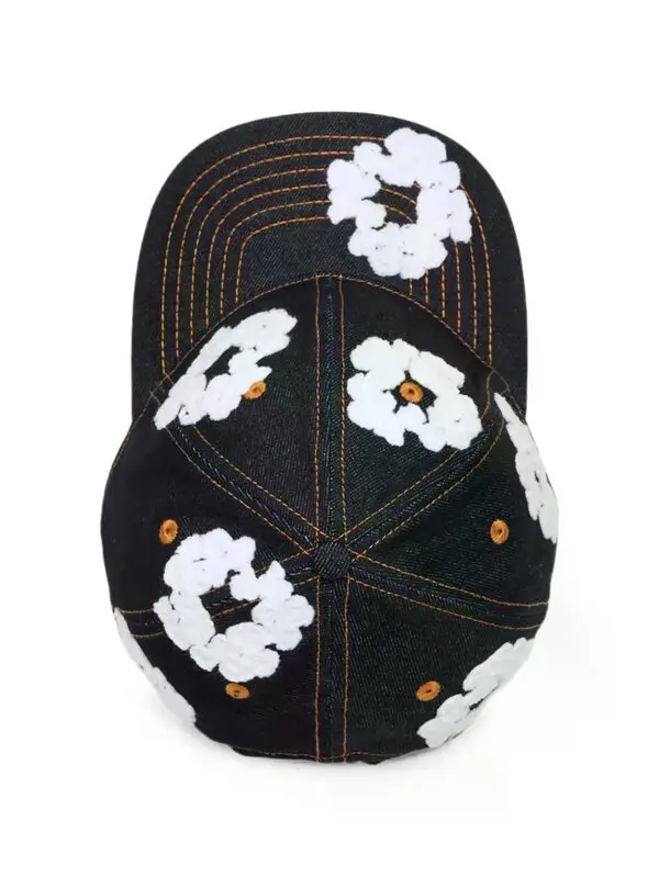 DENIM TEARS Cotton Wreath Denim Cap