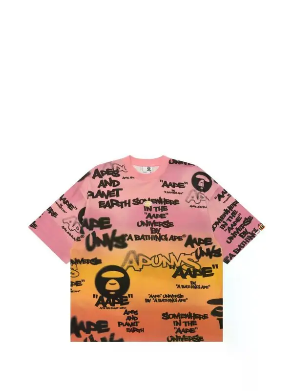 AAPE BY *A BATHING APE Graffiti-print T-shirt