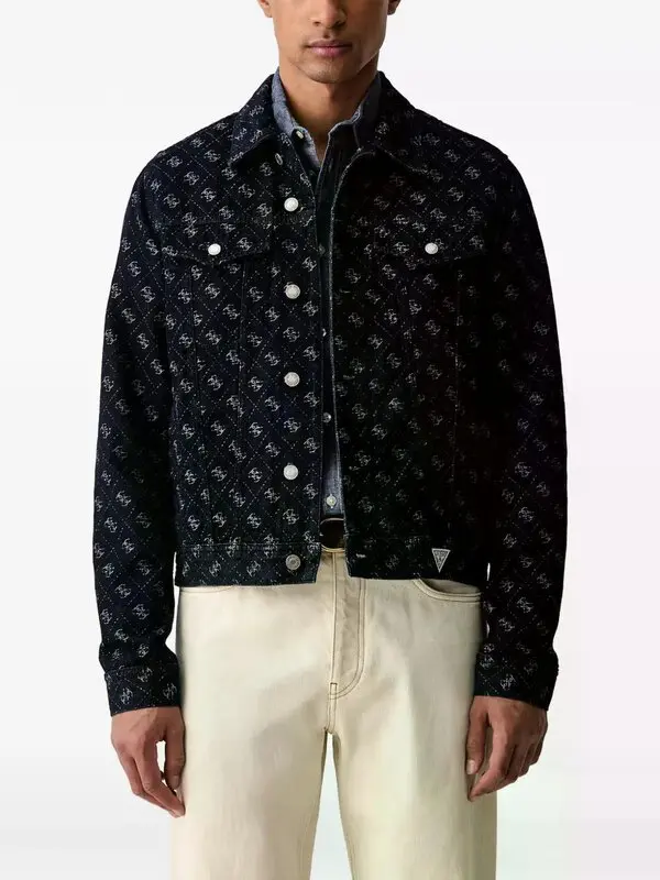 Guess Jacquard Denim Jacket